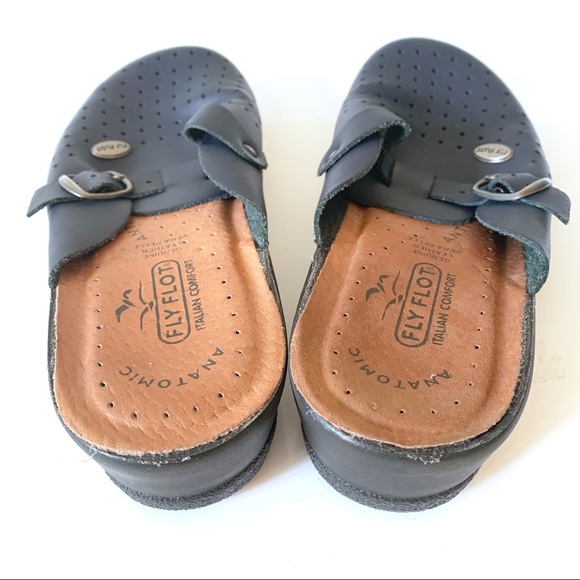 Fly Flot | Shoes | Fly Flot Leather Clogs | Poshmark